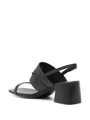 Calvin Klein 55mm Logo-plaque Leather Sandals