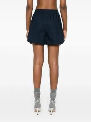 MODES Elasticated-waistband Cotton Shorts - Blue