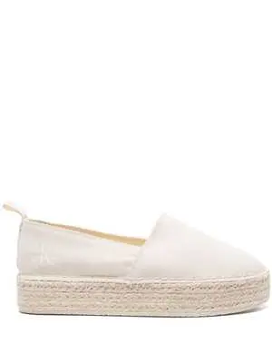 Calvin Klein 35mm Logo-print Flatform Espadrilles