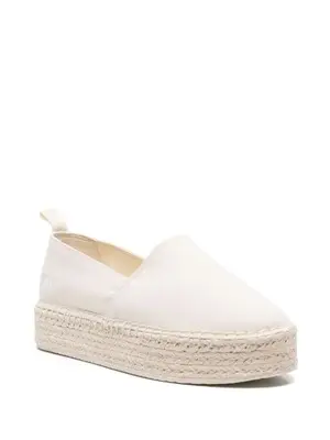 Calvin Klein 35mm Logo-print Flatform Espadrilles