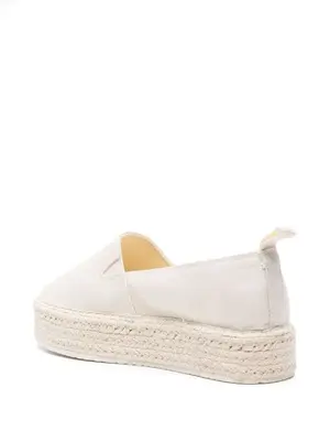 Calvin Klein 35mm Logo-print Flatform Espadrilles