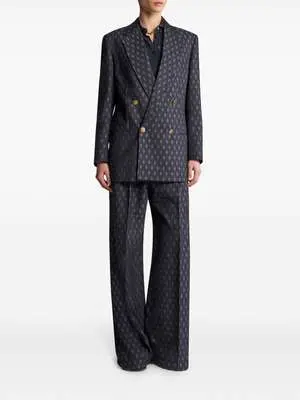 Etro Double-breasted Jacquard Wool Jacket