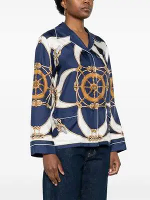 Bally Graphic-print Silk Shirt
