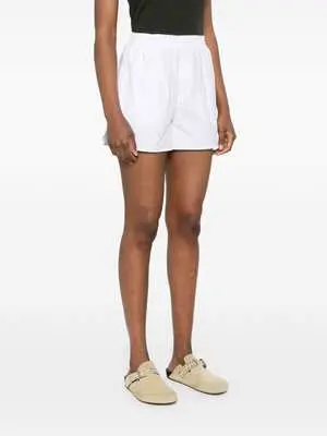 MODES Elasticated-waistband Cotton Shorts - White