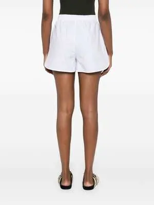 MODES Elasticated-waistband Cotton Shorts - White