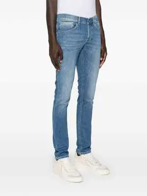 DONDUP Logo-print Tapered Jeans