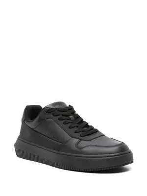 Calvin Klein Logo-debossed Leather Sneakers