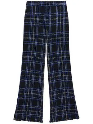 MSGM Checked Cotton Trousers