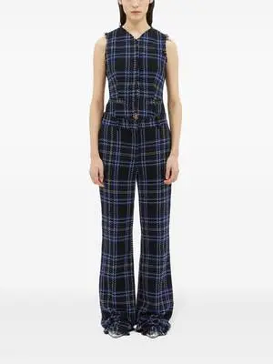 MSGM Checked Cotton Trousers