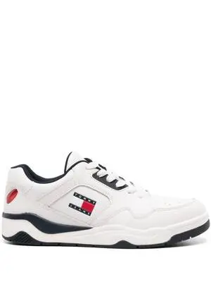 Tommy Hilfiger Logo-print Leather Sneakers