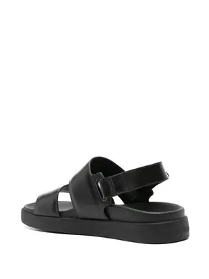 Calvin Klein Lettering Leather Sandals