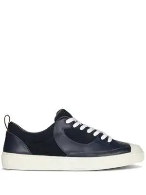 Etro Panelled Leather Sneakers - Blue