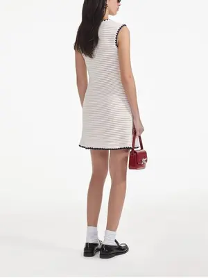 SELF-PORTRAIT Crochet-knit Mini Dress