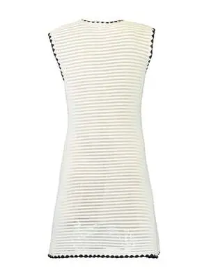 SELF-PORTRAIT Crochet-knit Mini Dress