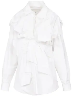 MAISON MARGIELA Gathered Poplin Shirt