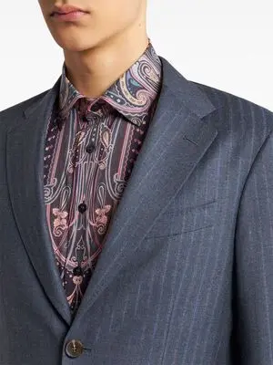 Etro Striped Wool Two-piece Suit