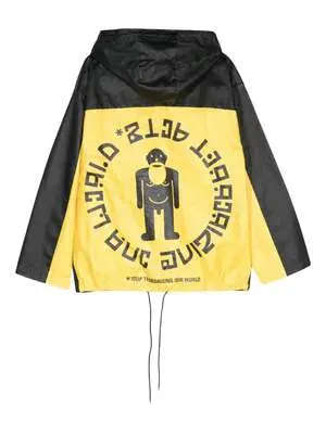 WALTER VAN BEIRENDONCK Stop Logo-print Hooded Jacket
