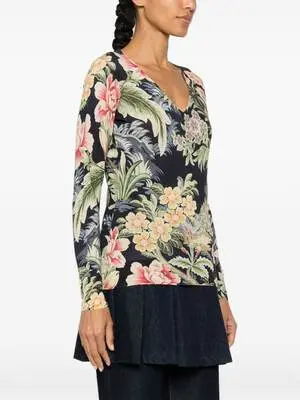 Etro Floral-print Knitted Jumper
