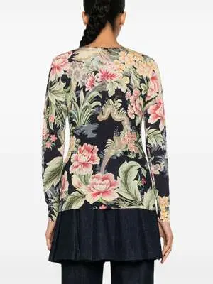 Etro Floral-print Knitted Jumper