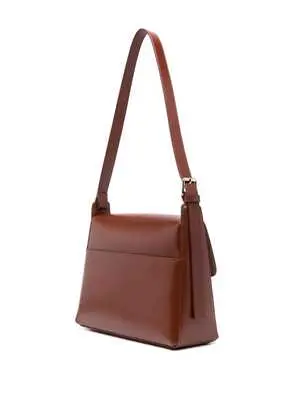 A.p.c. Virginie Leather Shoulder Bag - Brown