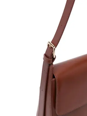 A.p.c. Virginie Leather Shoulder Bag - Brown