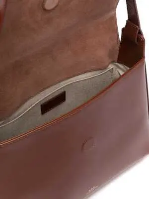 A.p.c. Virginie Leather Shoulder Bag - Brown