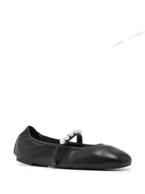STUART WEITZMAN Goldie Ballerina Shoes - Black