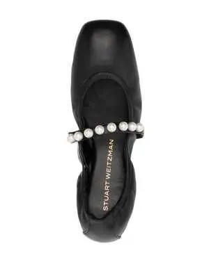 STUART WEITZMAN Goldie Ballerina Shoes - Black