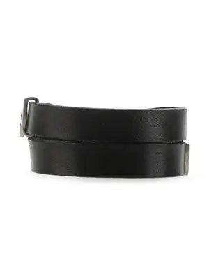 Saint Laurent Cassandre Leather Bracelet
