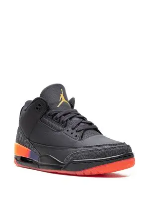 JORDAN X J Balvin Air 3 Rio Sneakers - Black
