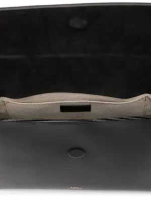 A.p.c. Virginie Leather Shoulder Bag - Black