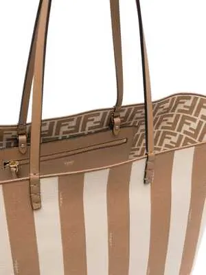 Fendi Large Roll Tote - Neutrals