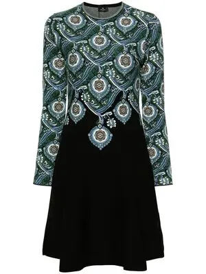 Etro Jacquard-pattern Knitted Dress