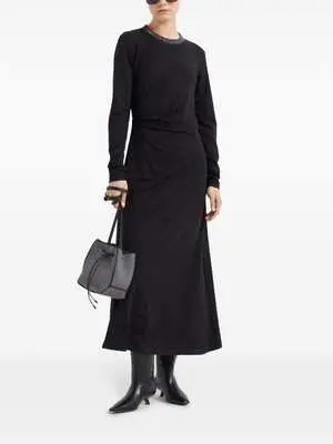 Brunello Cucinelli Monili-trim Gathered Dress