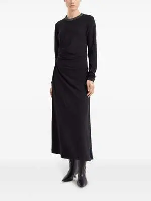 Brunello Cucinelli Monili-trim Gathered Dress