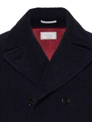 Brunello Cucinelli Corduroy Peacoat