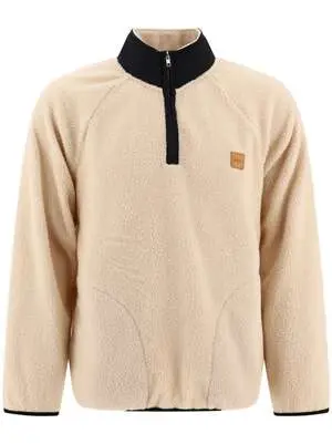 A.p.c. Logo-appliqué Half-zip Sweatshirt