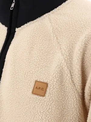 A.p.c. Logo-appliqué Half-zip Sweatshirt