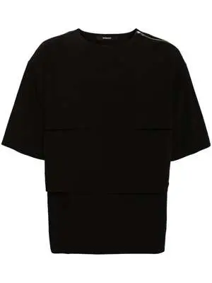 SONGZIO Layered Drop-shoulder T-shirt - Black