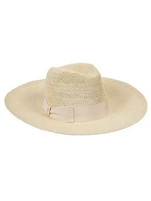Borsalino Sophie Semicrochet Panama Hat - White