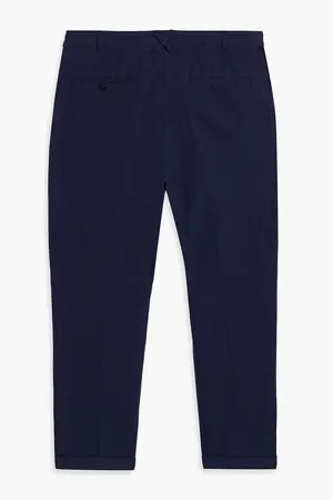 ALEX MILL Cotton And Linen-blend Pants - Navy