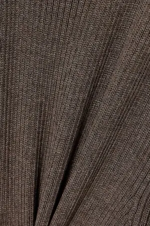 PETER DO Ribbed Silk-blend Maxi Dress With Open Back