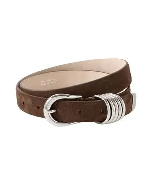 DEHANCHE Hollyhock Suede Belt - Brown