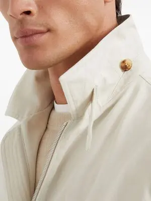 Brunello Cucinelli Zipped Jacket - White