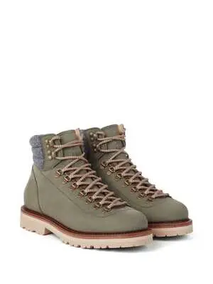 Brunello Cucinelli Lace-up Hiking Boots - Green