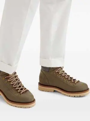 Brunello Cucinelli Lace-up Hiking Boots - Green
