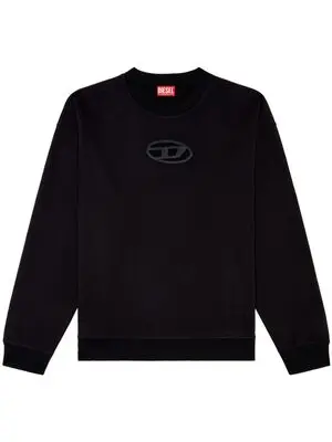 DIESEL® Logo Cut-out Sweatshirt - Black