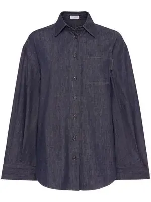 Brunello Cucinelli Point-collar Denim Shirt