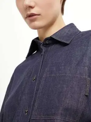 Brunello Cucinelli Point-collar Denim Shirt
