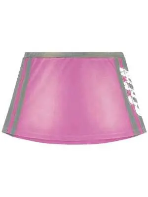 DIESEL® O-uncut-stripe Mini Skirt